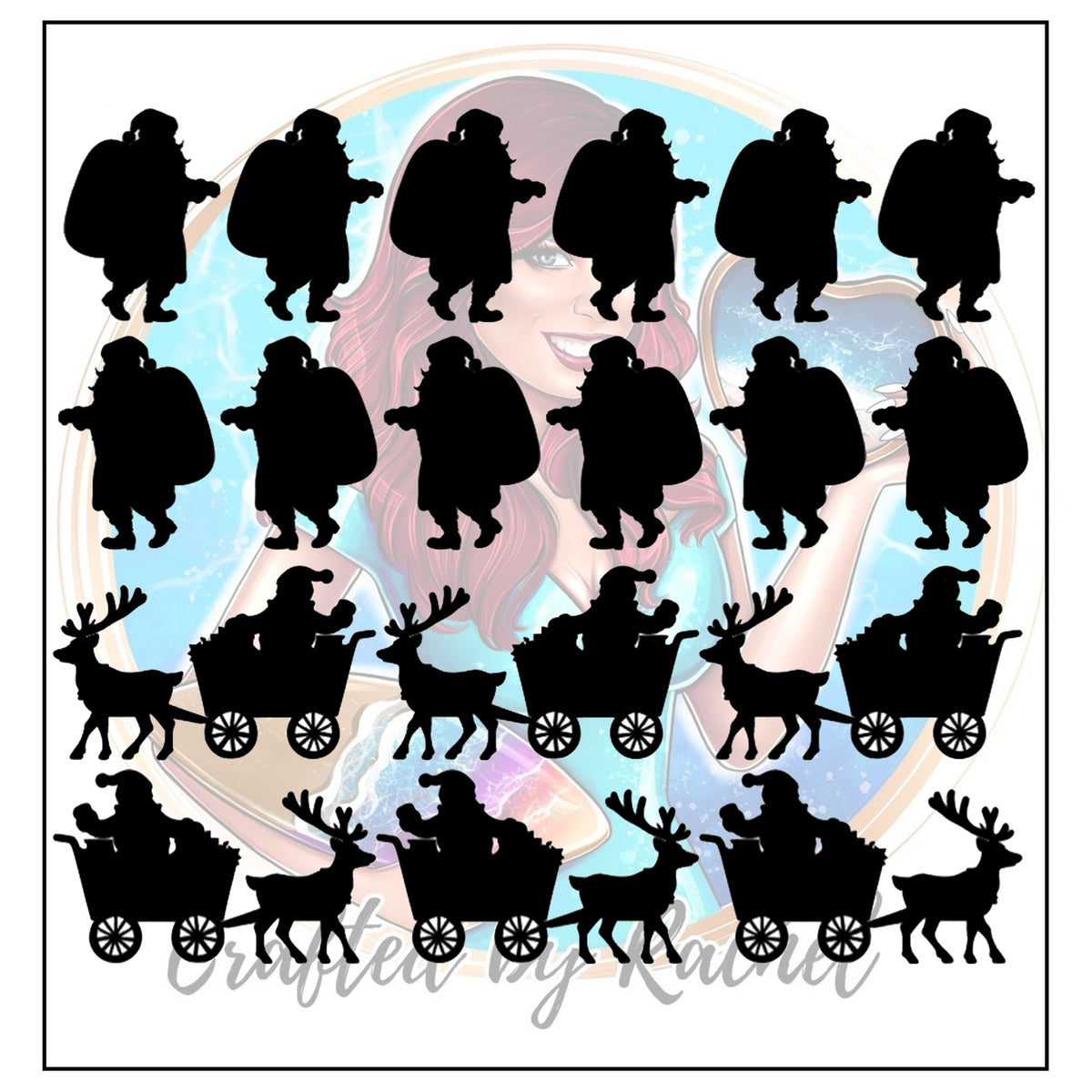 Santa Decals – Crafted by Rachel