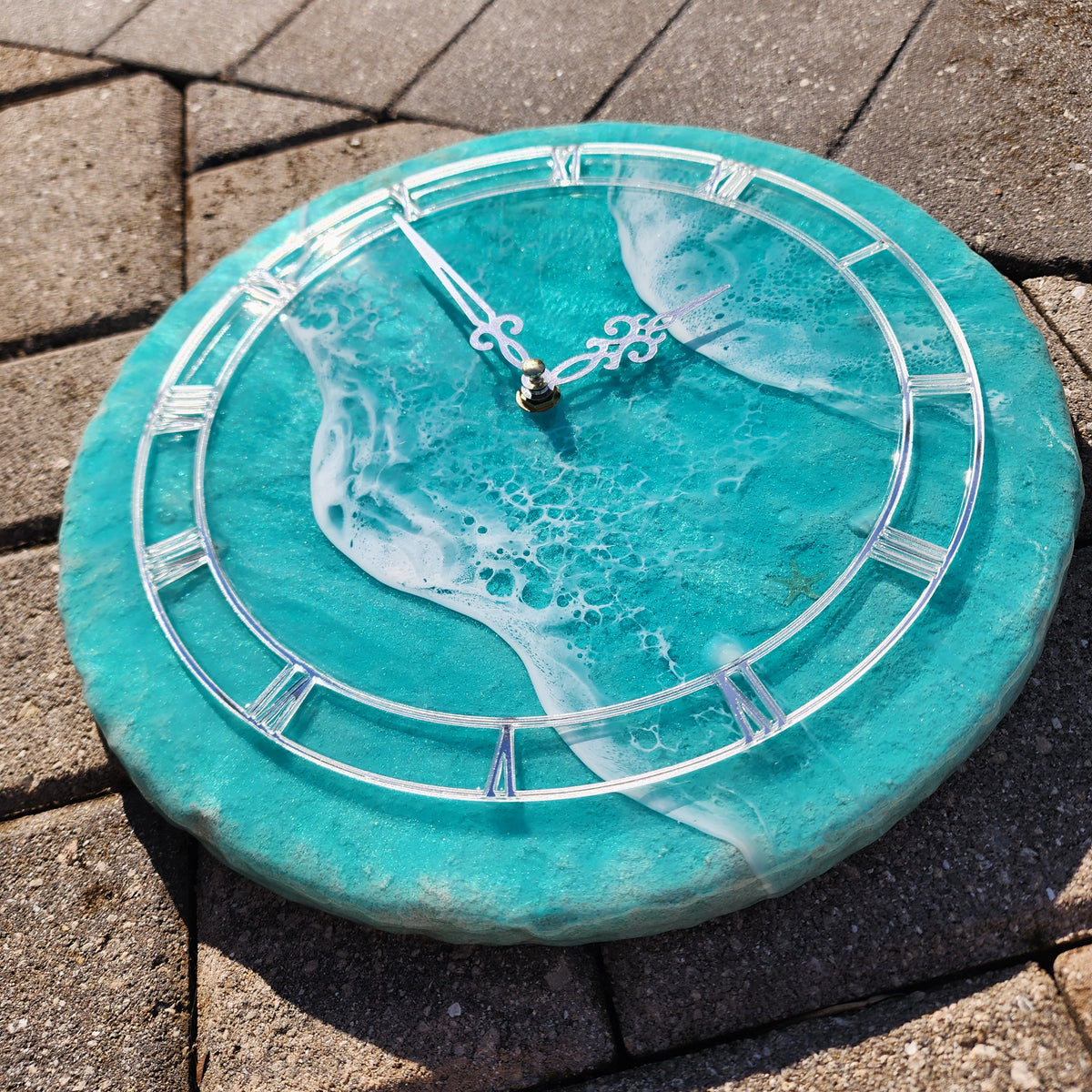 12" Tide Pool Clock – Crafted by Rachel
