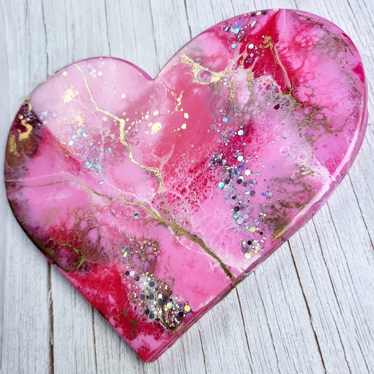 Pink Marble Heart - Ready to Ship! – Crafted by Rachel